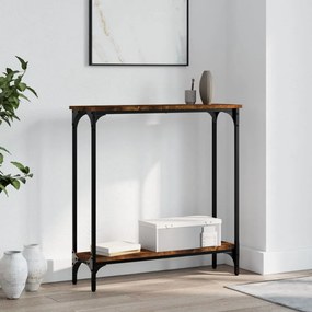 vidaXL Konzolový stolek kouřový dub 75 x 22,5 x 75 cm kompozitní dřevo
