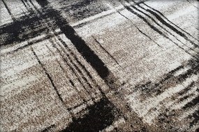 HU Moderní béžovo-hnědý koberec Rio 170-Cream-Cream s pleteným vzorem Rozměr: 60x100 cm