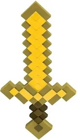 Meč Minecraft Zlatý / Licenční replika / Plast / 52 cm / od 4 let