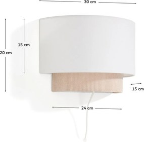 Béžové dětské svítidlo s textilním stínidlem Bianella – Kave Home