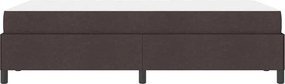 Postel s boxspringem Tmavě hnědá 120 x 190 cm textil 3398846