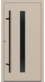 Hliníkové vchodové dveře FM Turen Premium P90 M21 BLACKLINE krémová RAL1015 Orientace dveří: Levé, otevírání dovnitř, Standardní rozměr dveří včetně rámu: 100 cm x 200 cm - vnější rozměr rámu