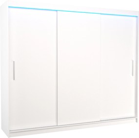 ADRK Furniture Posuvná skříň s LED osvětlením ANTOS 250 SW-ANT-W-250+L-V368