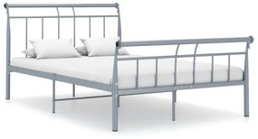 Rám postele šedý kov 120 x 200 cm,  325038 HangarStore.cz