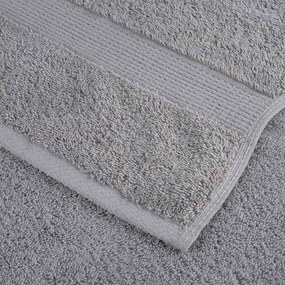 Prémiové ručníky SOLUND 10 ks šedé 100x200 cm 600 g/m² 137319