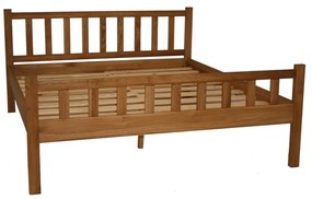 Dřevěná postel leona 22625 - dub - unis-n