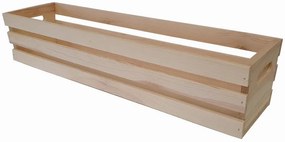 Dřevěný obal na truhlíky, borovice, 59 x 16 x 12,5 cm