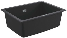 Grohe - Kompozitní dřez K700 s odtokem, 61x46 cm, granitová černá 31655AP0