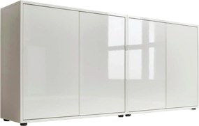 XXXLutz ŠIROKÁ KOMODA, bílá, vysoce lesklá bílá, 158/73/33 cm MID.YOU - Široké komody - 001067001701