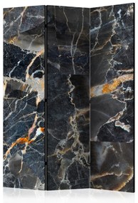 Paraván Black Marble Dekorhome 135x172 cm (3-dílný)