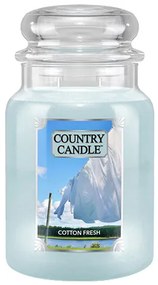 Country Candle Vonná Svíčka Cotton Fresh, 652 g