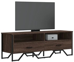 TV skříňka hnědý dub 122 x 34 x 41 cm kompozitní dřevo