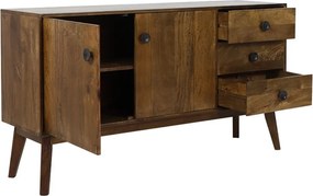 Dřevěná komoda Espita se šuplíky a dvířky - 152*40*80cm
