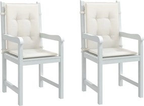 vidaXL Podušky na židli nízké opěradlo 2 ks modrá melanž 100x50x4 cm [4002451] Barva: melange cream