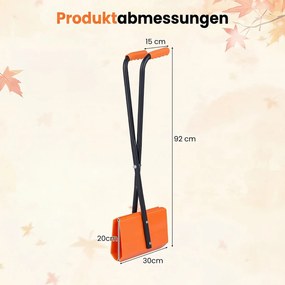 Costway Uchopovač listů s 92 cm dlouhou rukojetí. Sběrač listí se širokým