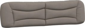 Postel s matrací Hvar taupe 200 x 200 cm textil 3208559