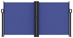 Zatahovací boční markýza modrá 120 x 1 200 cm