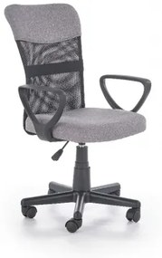 Halmar dětská židle TIMMY barevné provedení šedá / černá