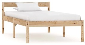 Rám postele masivní borové dřevo 90 x 200 cm