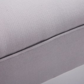 HOMCOM Lavice do ložnice lavice k posteli, čalouněná lavice v šedé barvě, MDF a pěna, 102x31x51cm| Aosom