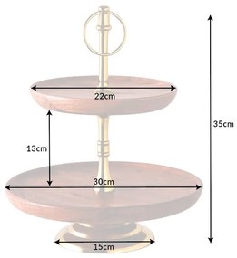 Stojan na dort Pure Natur 2 kusy akát