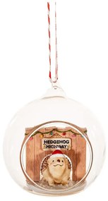 Ručně vyrobená vánoční koule z polyresinu ø 8 cm Hedgehog Highway – Sass &amp; Belle