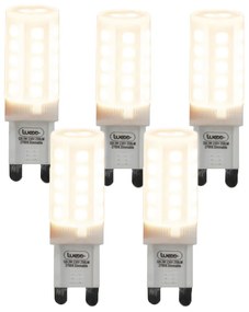 Sada 5 stmívatelných LED žárovek G9 3W 280 lm 2700K