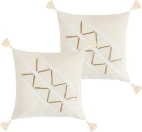 Bellatex Povláček PERU SET 2ks 40x40 cm Natur 7