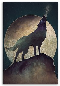 Gario Obraz na plátně Hvězdný vlk - Patryk Andrzejewski Rozměry: 40 x 60 cm