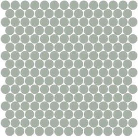 Hisbalit Skleněná mozaika šedá Mozaika 108A SATINATO kolečka  prům. 2,2 (33,33x33,33) cm - KO108ALH