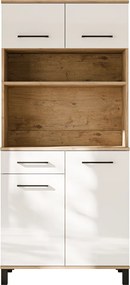 Kredenc příborník VIGO | 80 cm | lancelot/bílá lesk