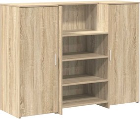 Recepční stůl dub sonoma 135x50x103,5 cm kompozitní dřevo 3324189