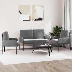 Sedací soupravy 3 ks Tmavě šedá Překližka 3406218