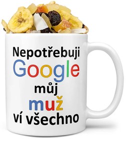 Hrnek Google - Muž (Náplň hrníčku: Tropická směs)