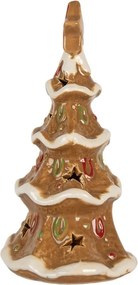 Perníkový stromek na čajovou svíčku Gingerbread Cott - 11*8*17 cm