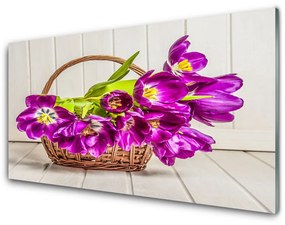 Plexisklo-obraz Květiny v Košíku 125x50 cm