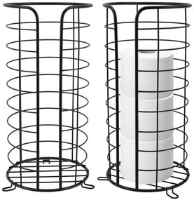 Černý stojan na WC papír