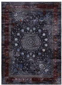 Dywany Łuszczów Kusový koberec Miro 51600.810 Rosette navy blue - 80x150 cm