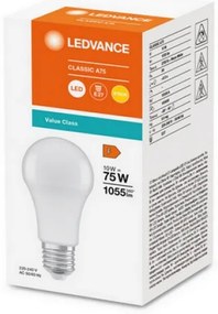 LED žárovka E27 LEDVANCE CL A FR 10W (75W) teplá bílá (2700K)