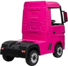LEAN CARS Elektrické autíčko Mercedes Actros růžové 4x4