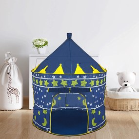 Aga4Kids Dětský hrací stan Castle Dark Blue