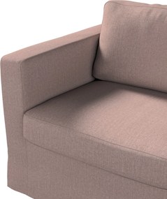 Potah na pohovku IKEA  Karlstad 2-místná , nerozkládací, dlouhý barva růžová látka pletený vzor