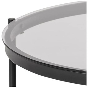 Kulatý konferenční stolek se skleněnou deskou ø 79 cm Bayonne - Actona