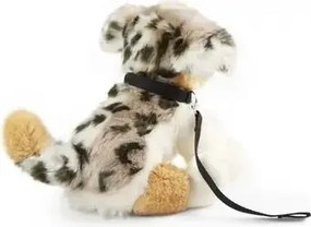 RAPPA Plyšový pes australský ovčák s vodítkem 28 cm / ECO-FRIENDLY / o