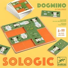 DJECO Dřevěné Dogmino / Logická hra / Dřevo / 40 výzev