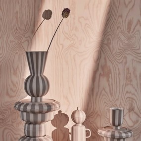 Béžová ručně vyrobená váza z kameniny (výška 28 cm) Toppu – OYOY Living Design