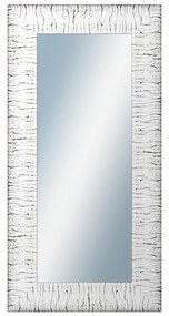 DANTIK - Zarámované zrcadlo - rozměr s rámem cca 60x120 cm z lišty SAUDEK bílá černé čáry (2512)