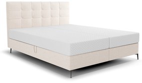 Manželská postel 200 cm Infernus Comfort (světle šedá) (s roštem, s úl. prostorem). 1082393