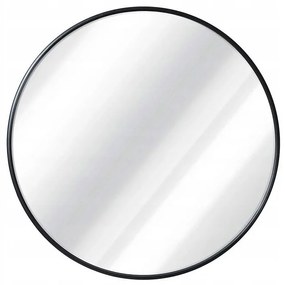 Tutumi - Kulaté zrcadlo s tenkým rámem 50 cm MR18-20500, černá, HOM-03687