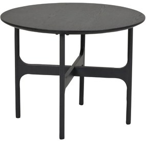 DNYMARIANNE -25% Černý dřevěný konferenční stolek ROWICO COLTON 55 cm